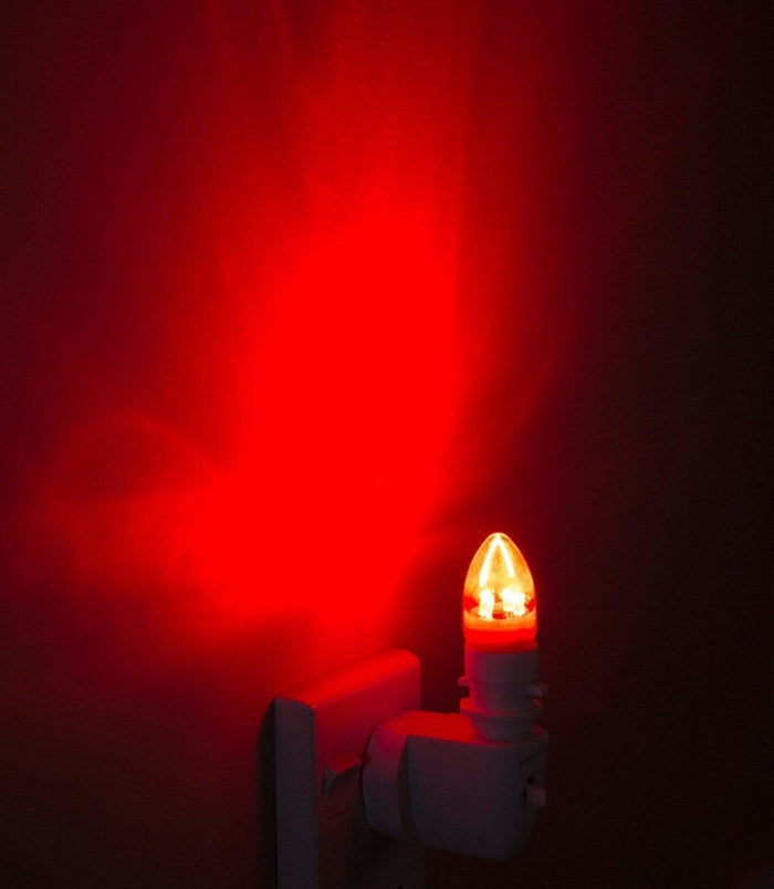 Red Plug in LED Night light for Sleep | BlockBlueLight